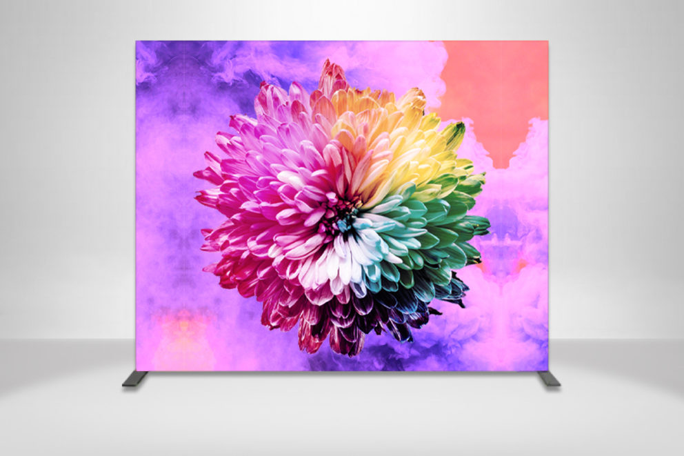 Backlit Fabric Pillow Frame Displays - Downing Displays